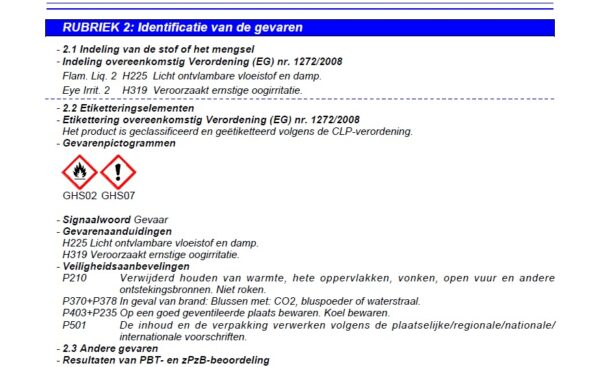 Nieuw Model Safety Data Sheets - 4Safe